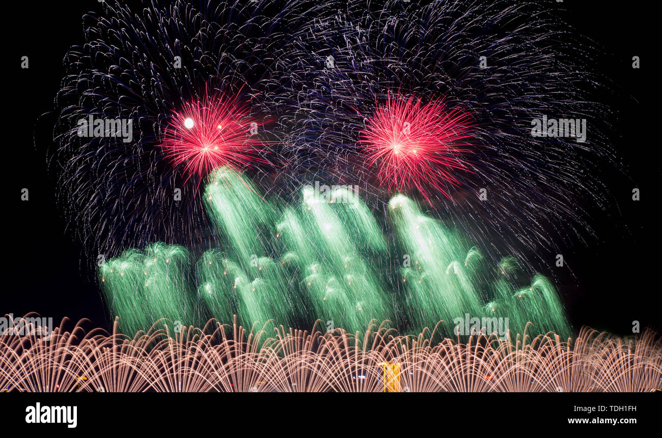 Mid autumn festival fireworks hi-res stock photography and images - Alamy