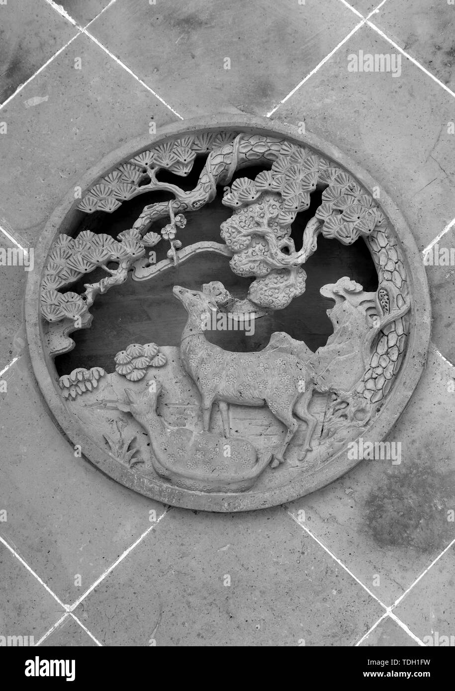 Tourism chinese tourism chinese culture symbol ancient Black and White ...