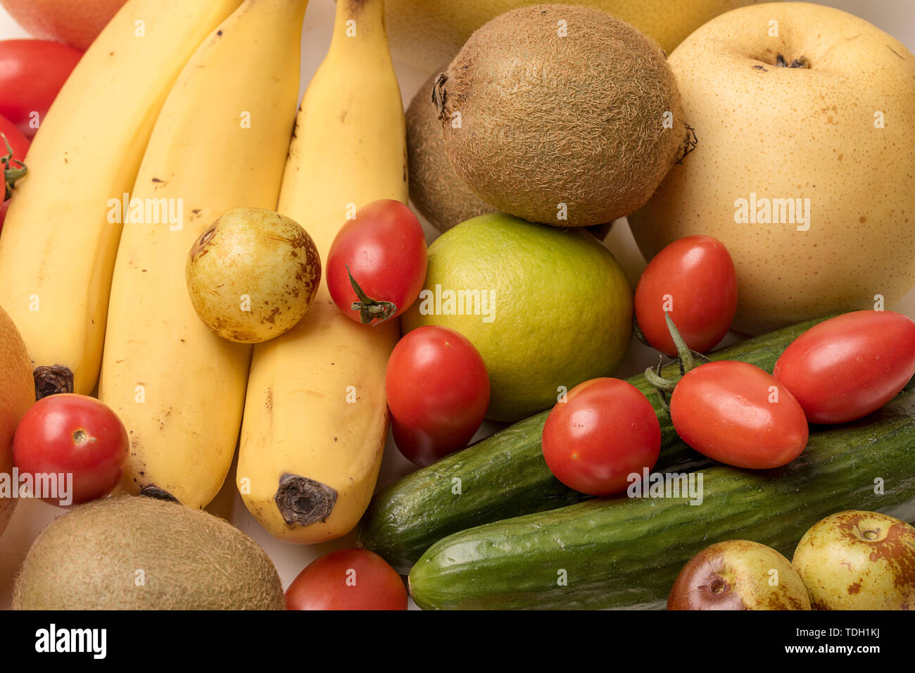 Fresh fruit combination Stock Photo - Alamy