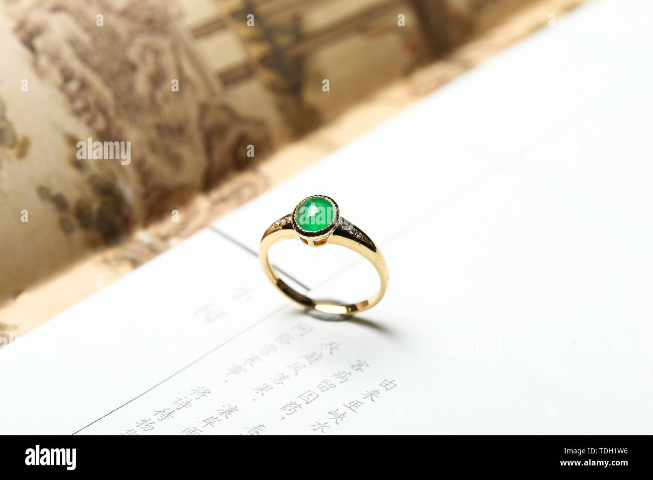 The emerald ring Stock Photo - Alamy