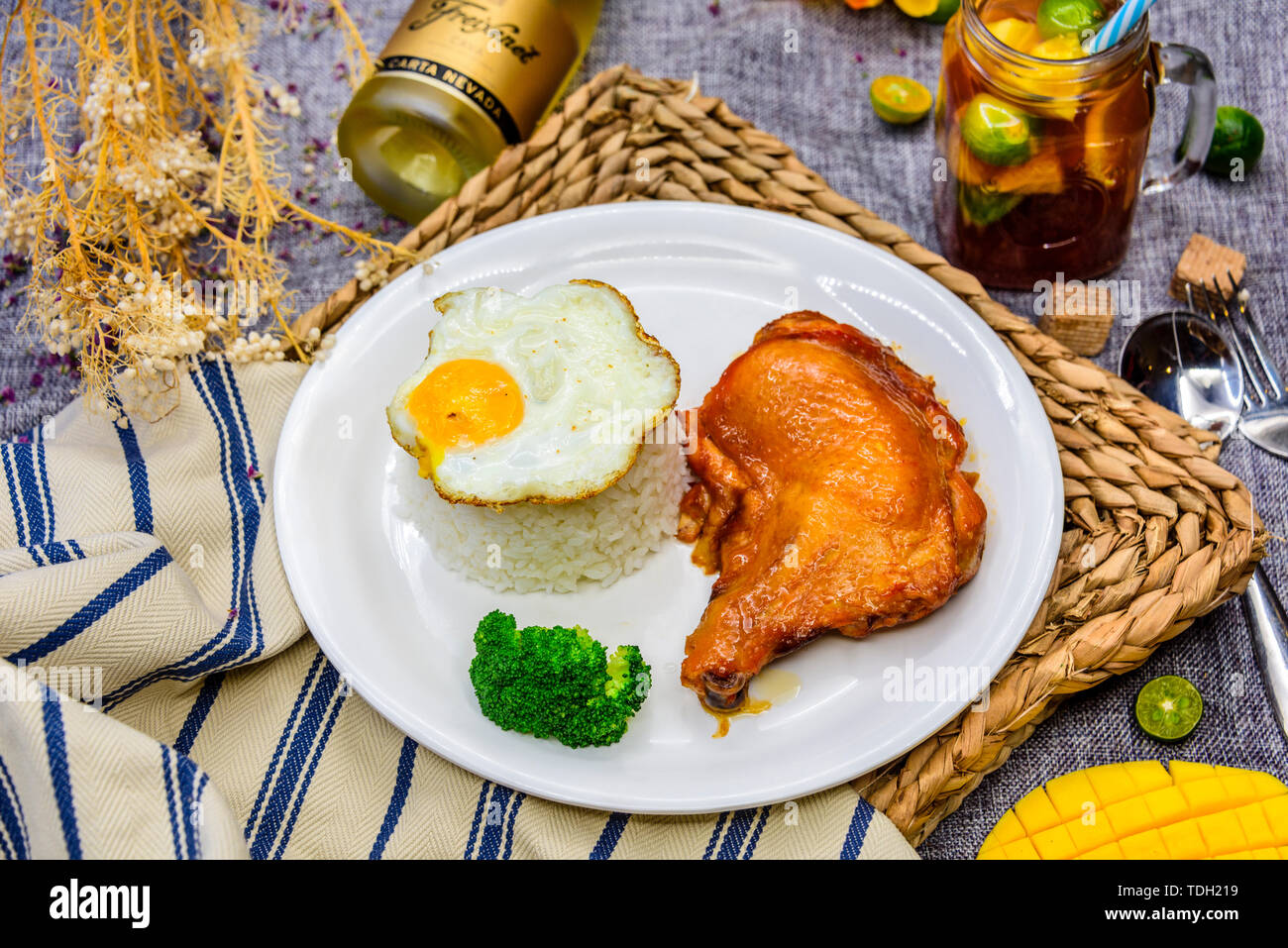 Chicken leg package Stock Photo - Alamy