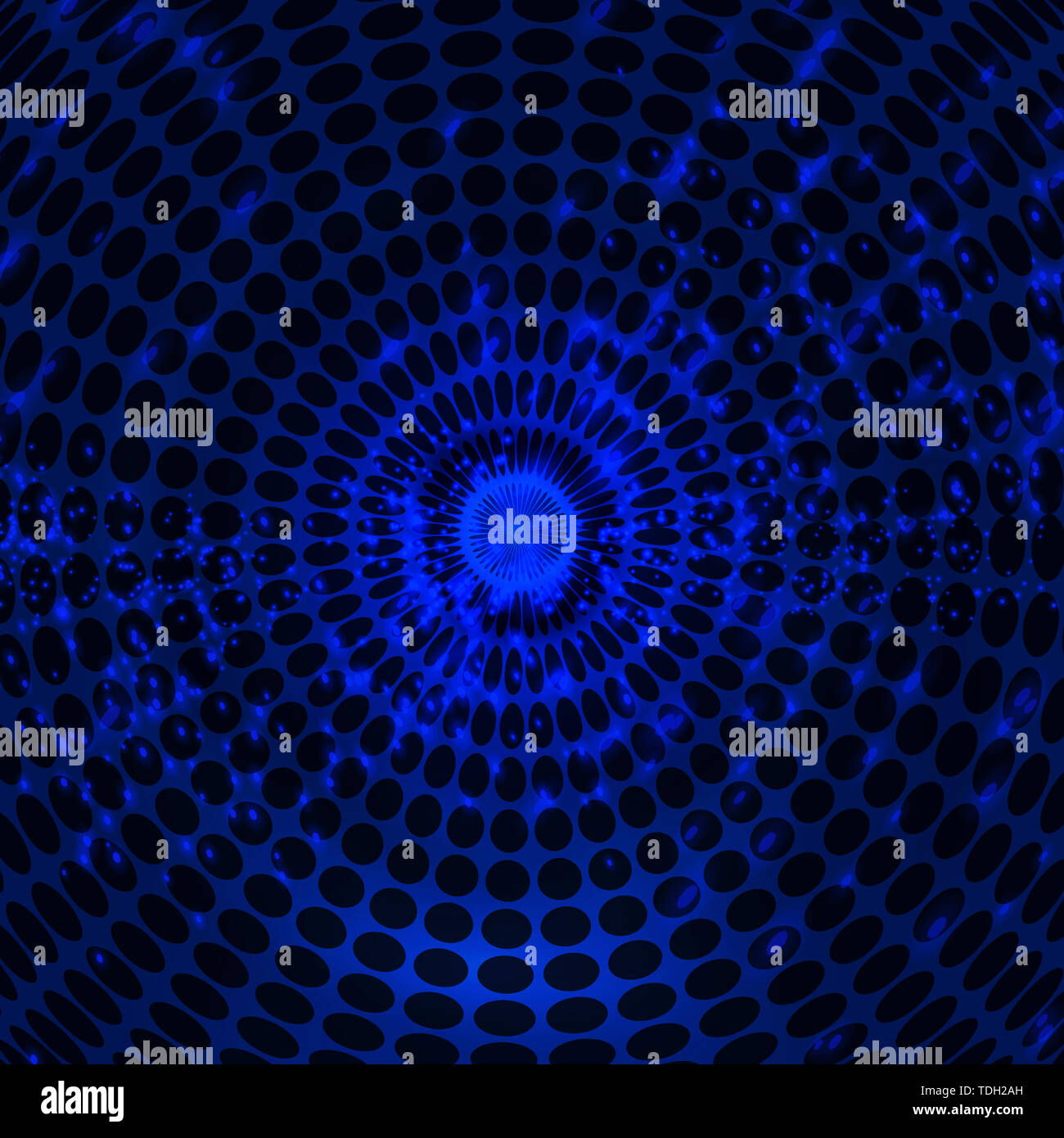 Polka dots make up rotating abstract sci-fi space background Stock ...