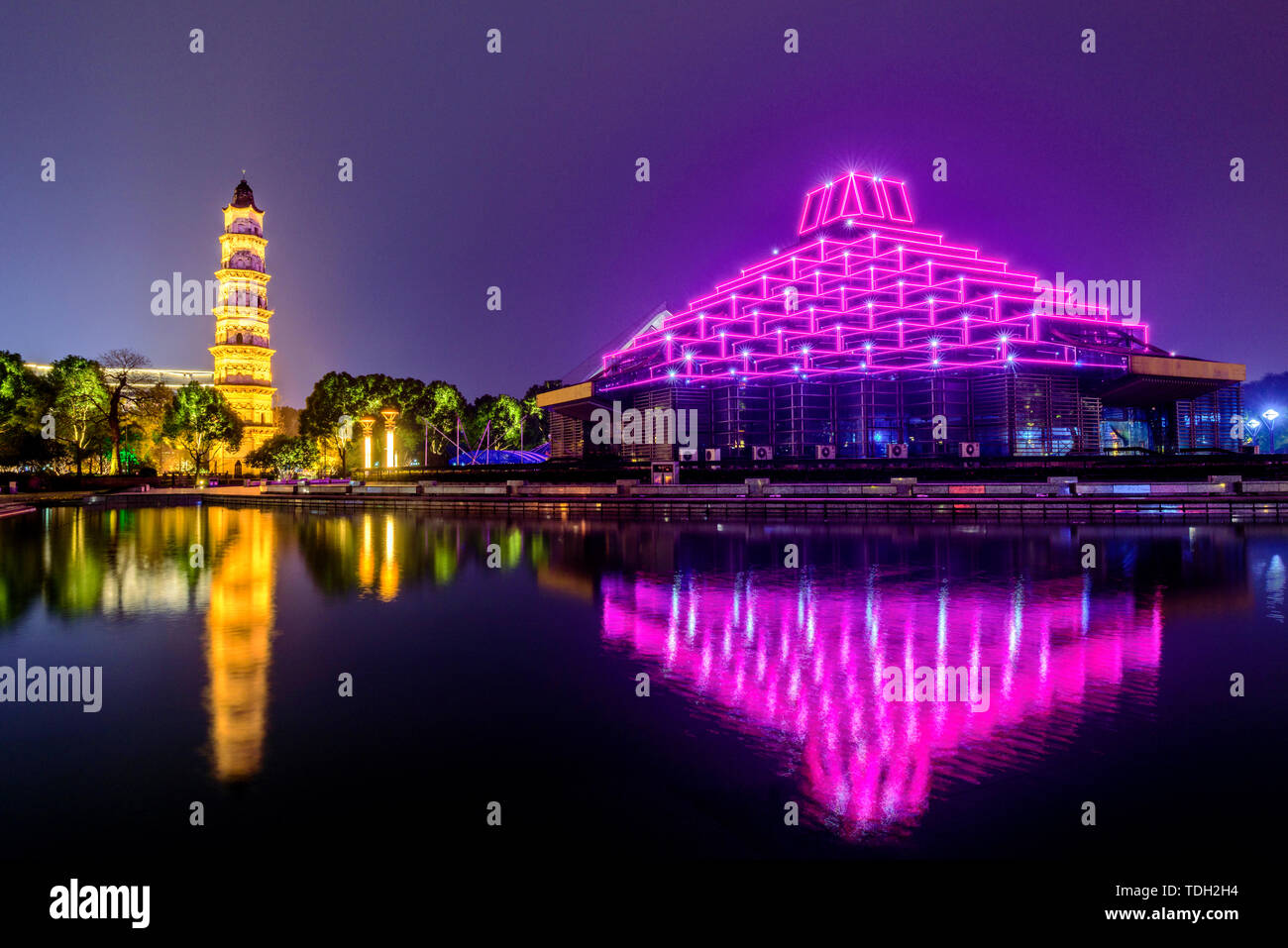 Zhejiang shaoxing convention and exhibition center hi-res stock ...