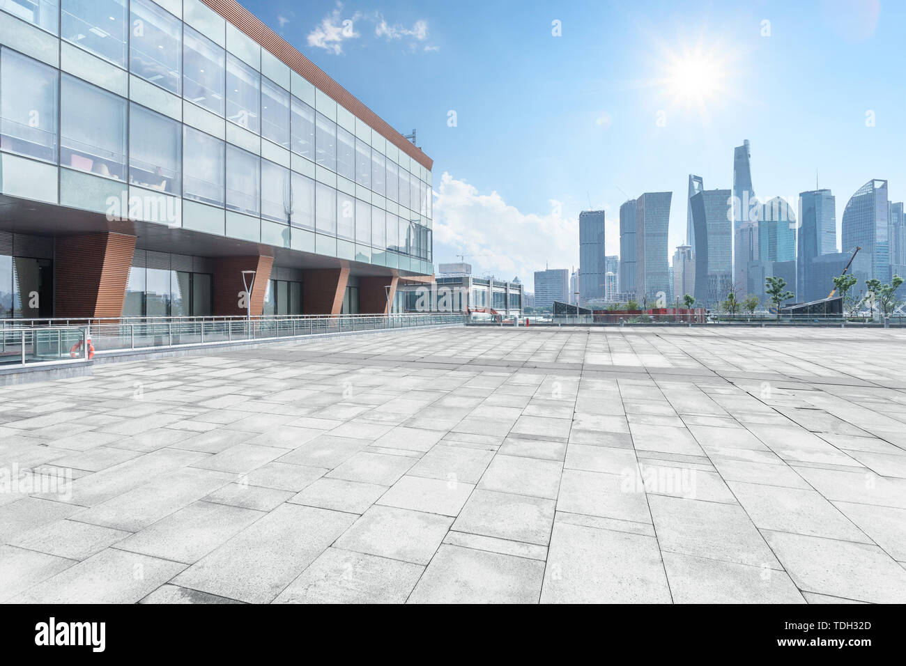 Empty ground front of modern building Stock Photo - Alamy