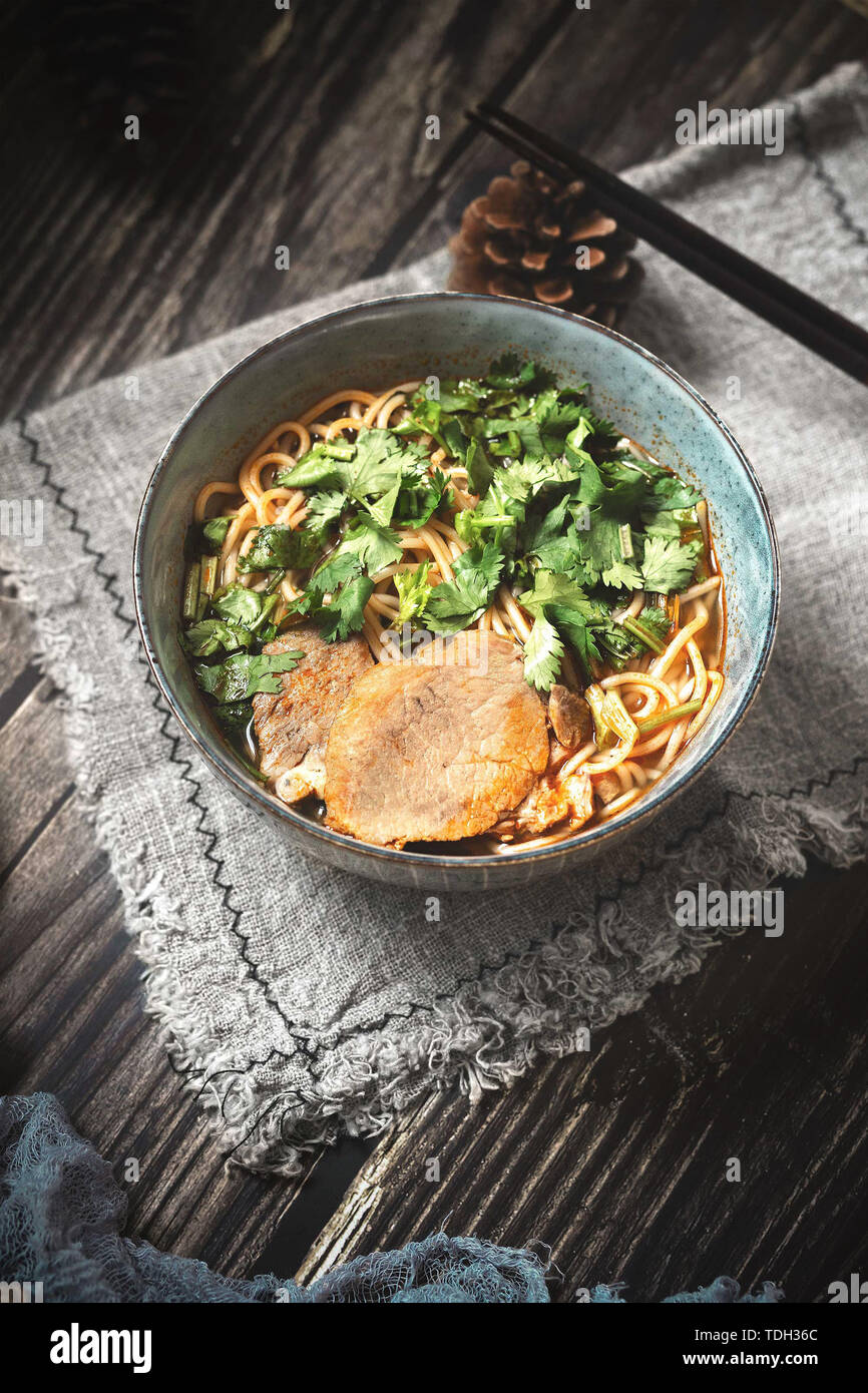 One person eating ramen Stock Photo - Alamy