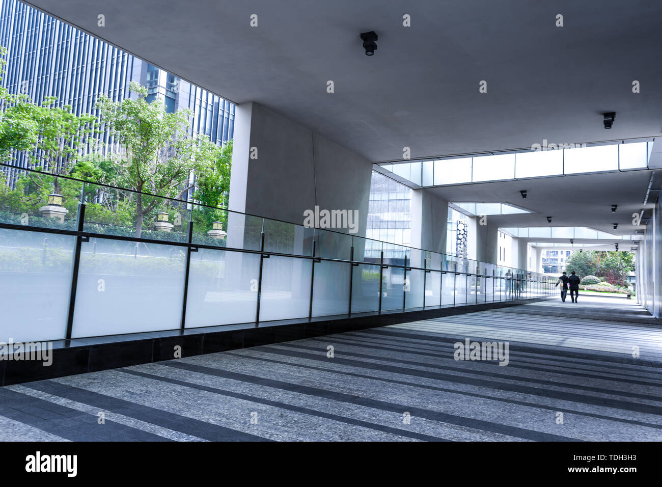 Modern modern buildings and corridors hi-res stock photography and ...