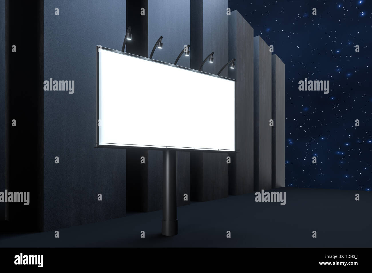 Three empty billboards hi-res stock photography and images - Alamy