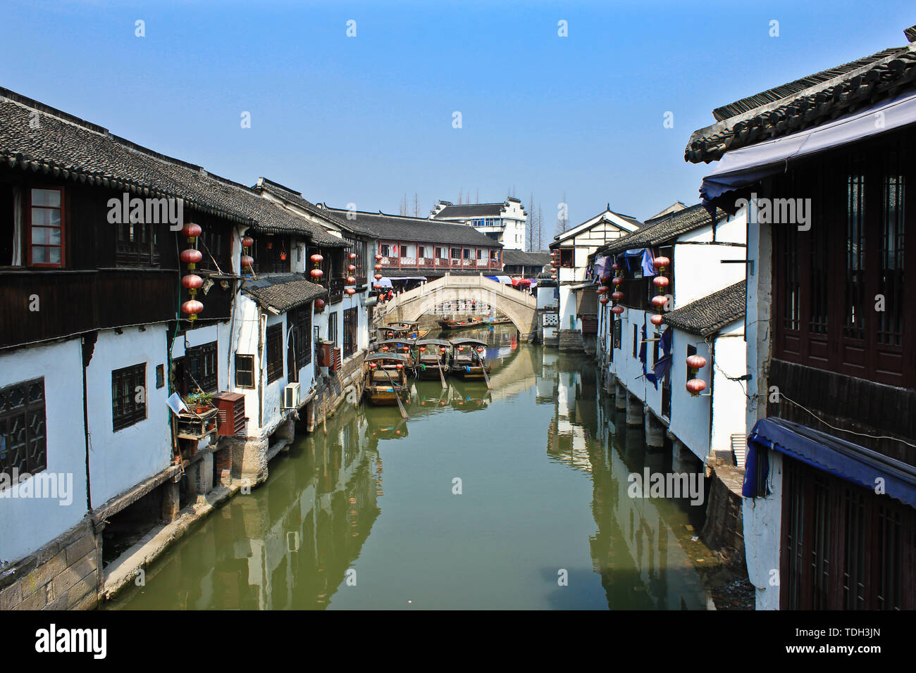 Scenery of the ancient town of Zhujiajiao, Qingpu, Shanghai Stock Photo ...