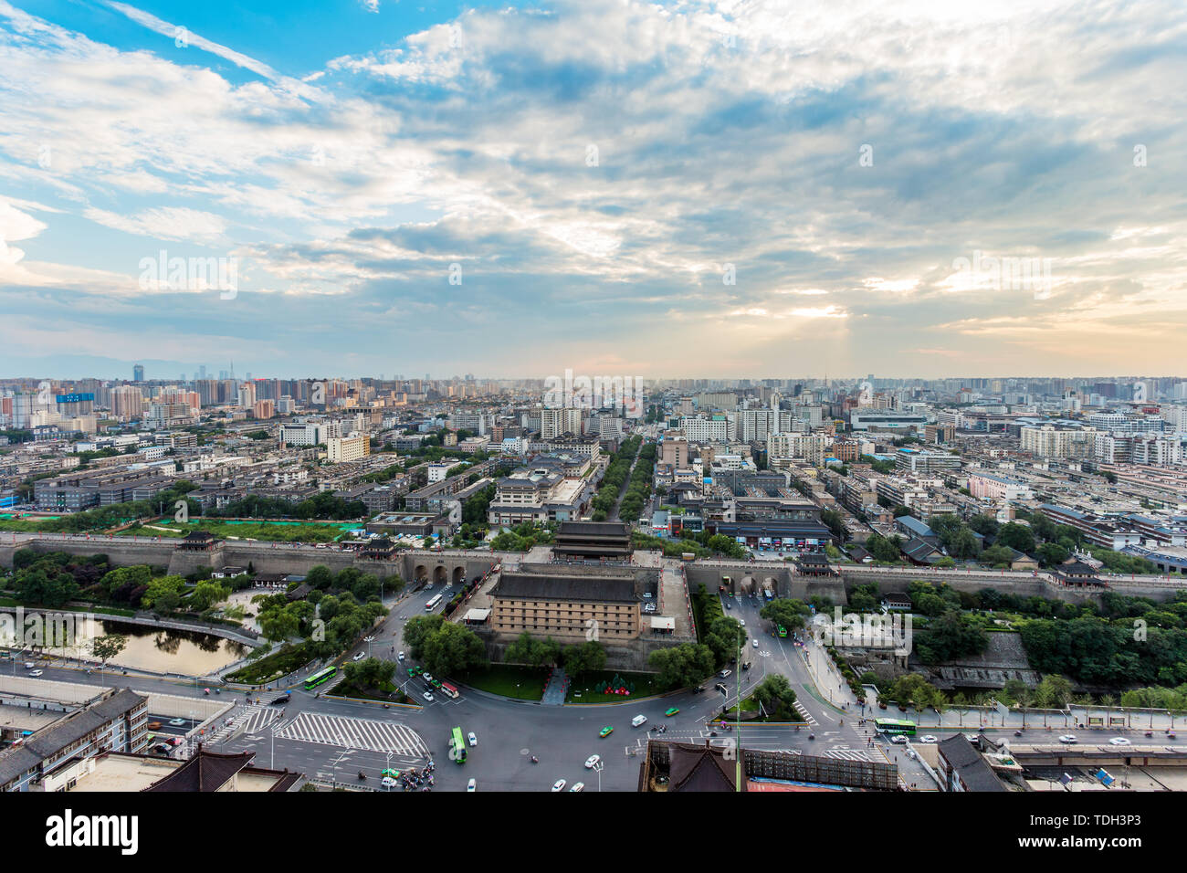 Xian city urban view buildings hi-res stock photography and images - Alamy