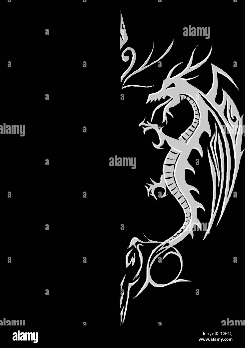 Tribe design Black and White Stock Photos & Images - Alamy