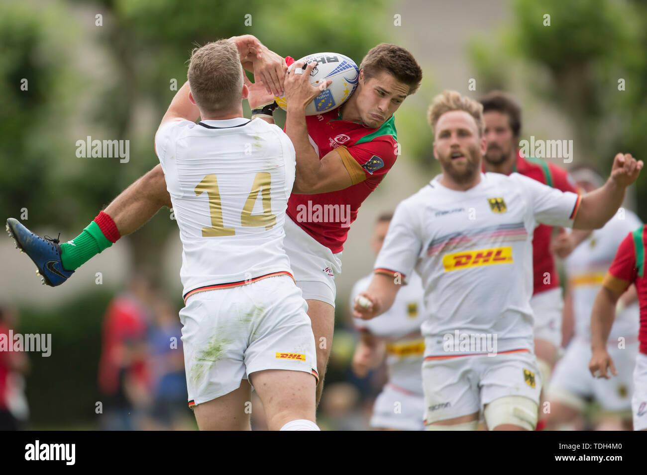 Hessen, Germany. 15th June, 2019. Rugby: EM, Relegation, Germany ...