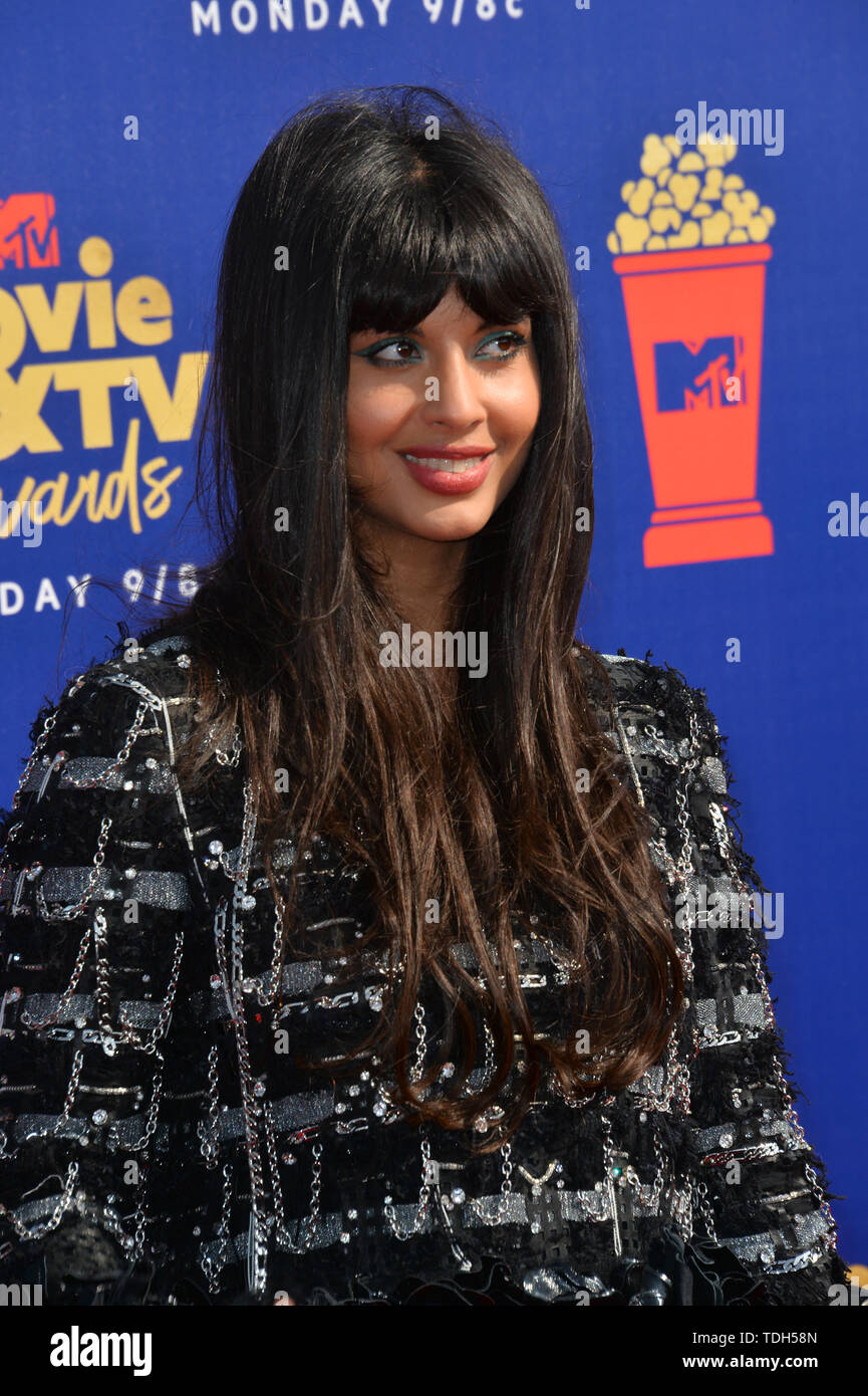 Santa Monica, USA. June 16, 2019: Jameela Jamil at the 2019 MTV Movie ...