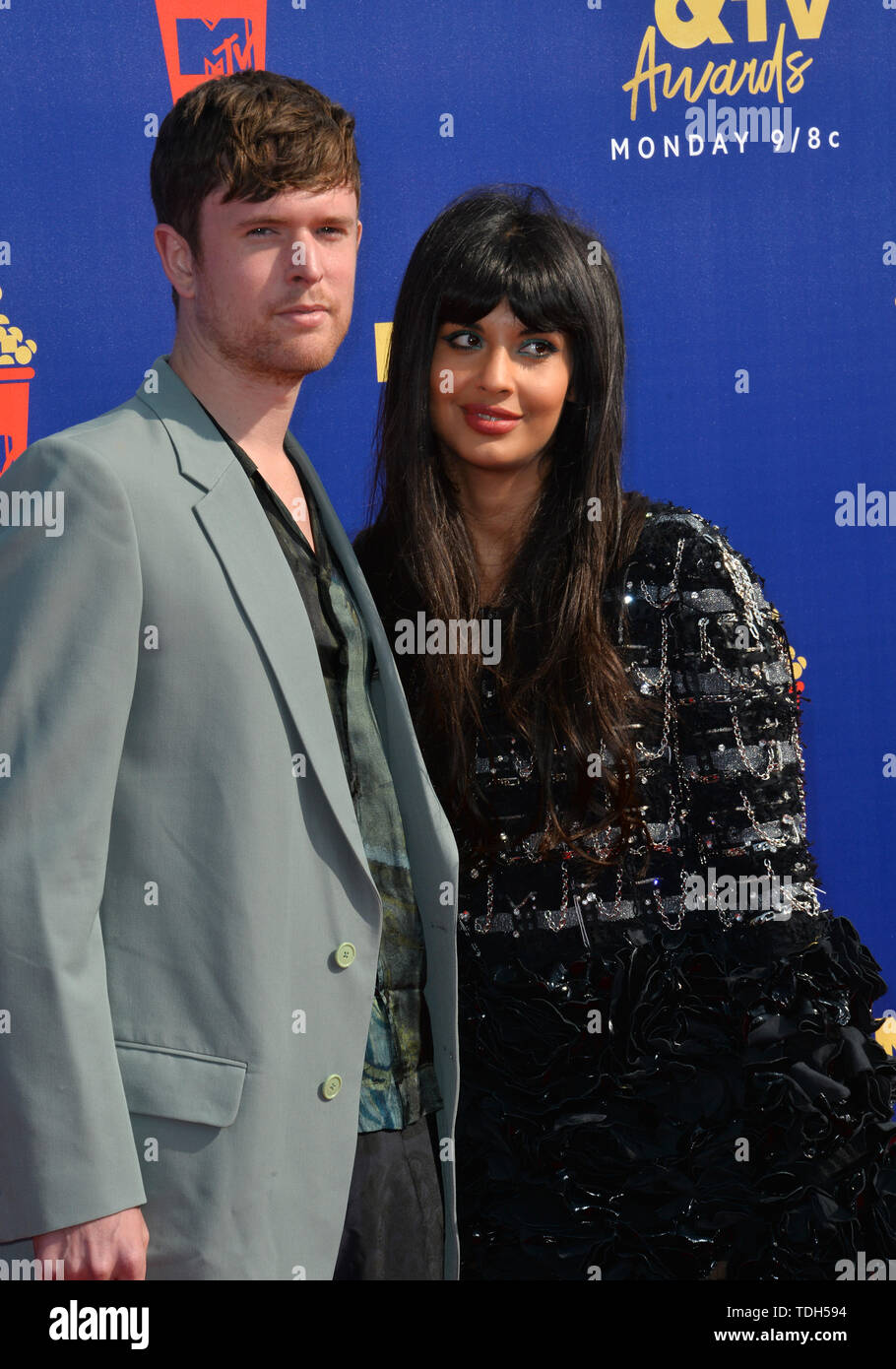 Santa Monica, USA. June 16, 2019: James Blake & Jameela Jamil at the ...