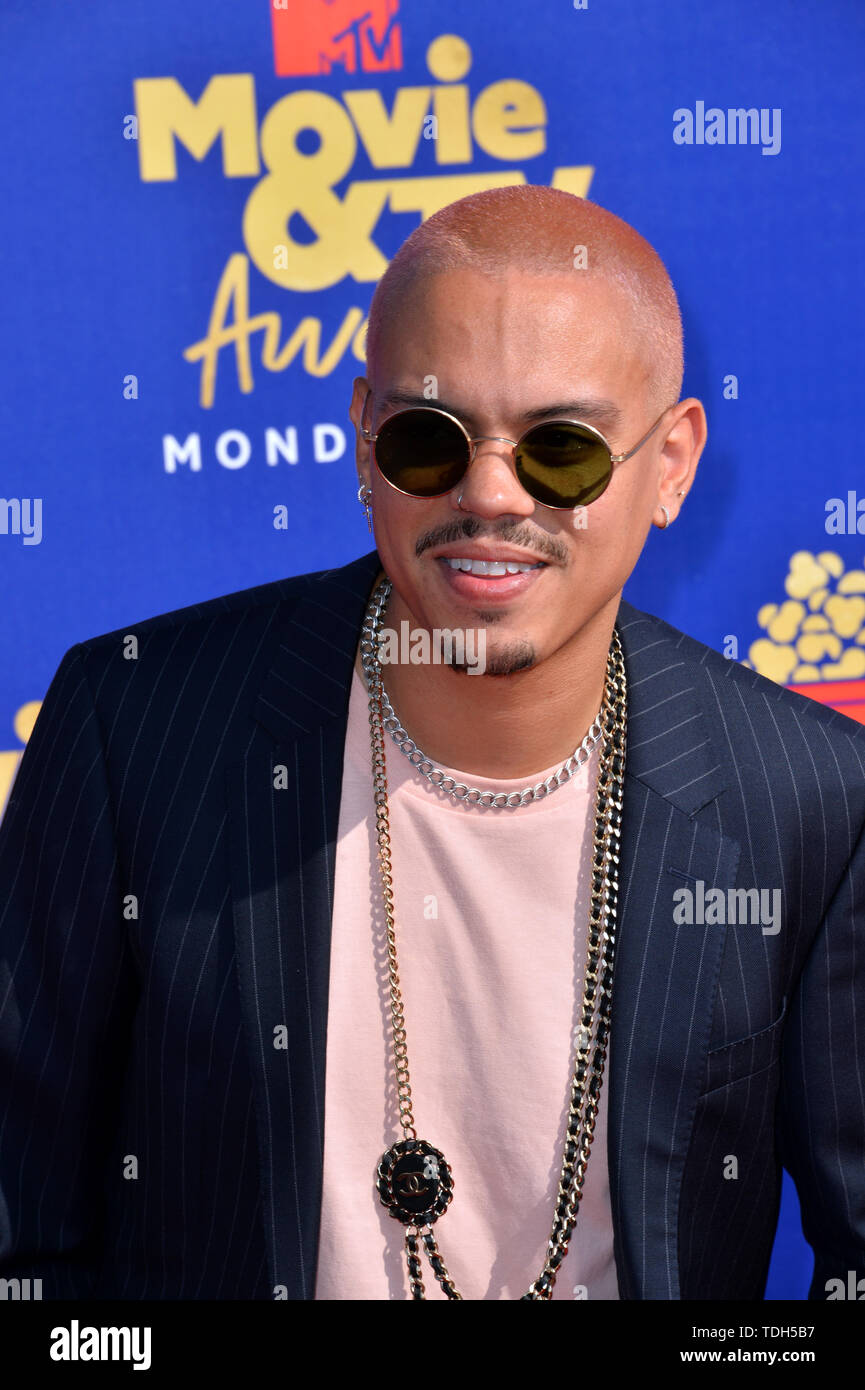 Santa Monica, USA. June 16, 2019: Evan Ross at the 2019 MTV Movie & TV ...