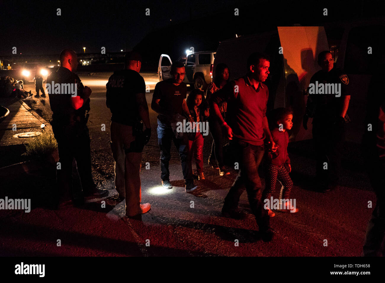 Immigration vans hi-res stock photography and images - Alamy