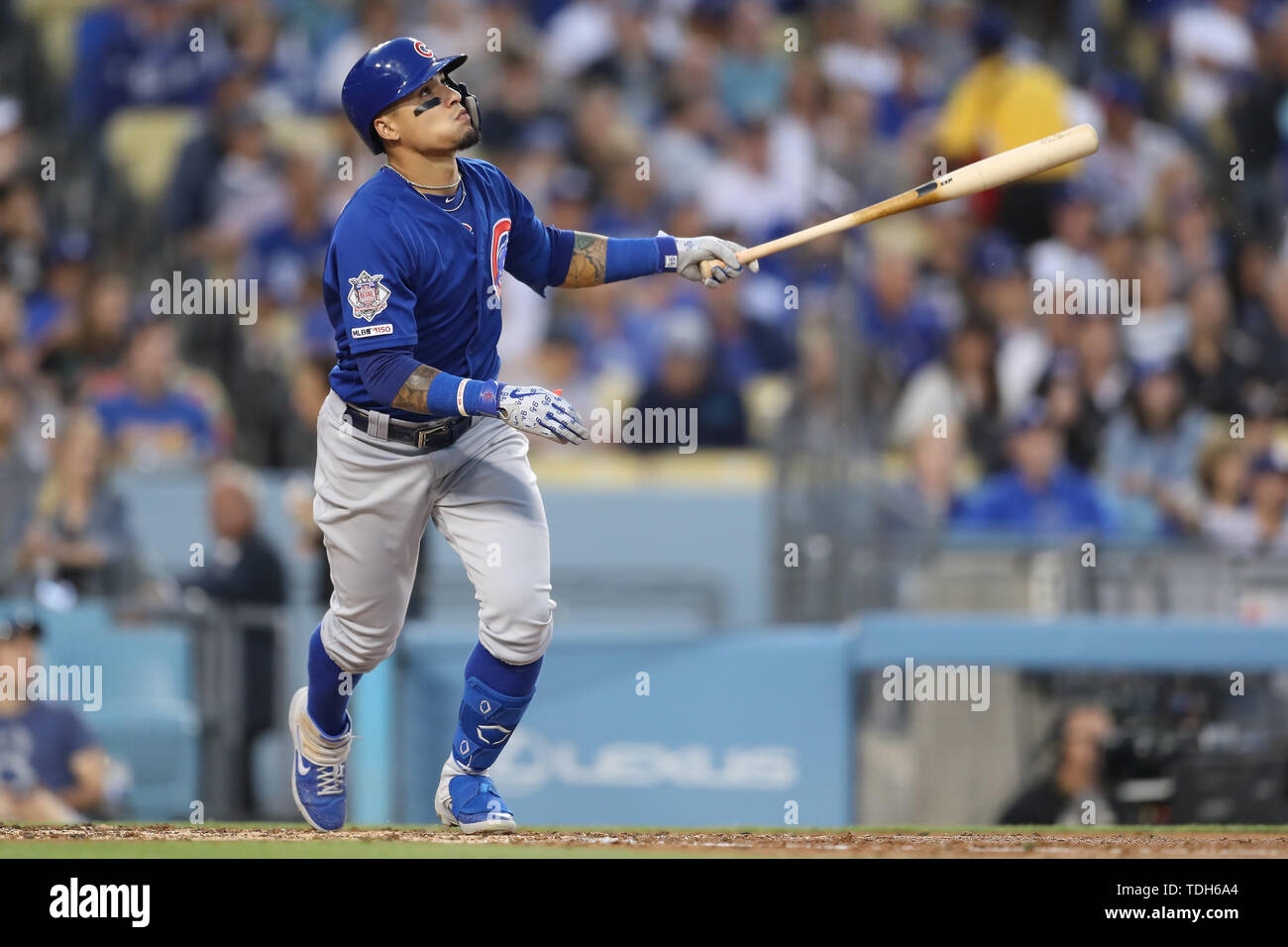 Los Angeles, CA, USA. 14th June, 2019. Chicago Cubs shortstop Javier ...
