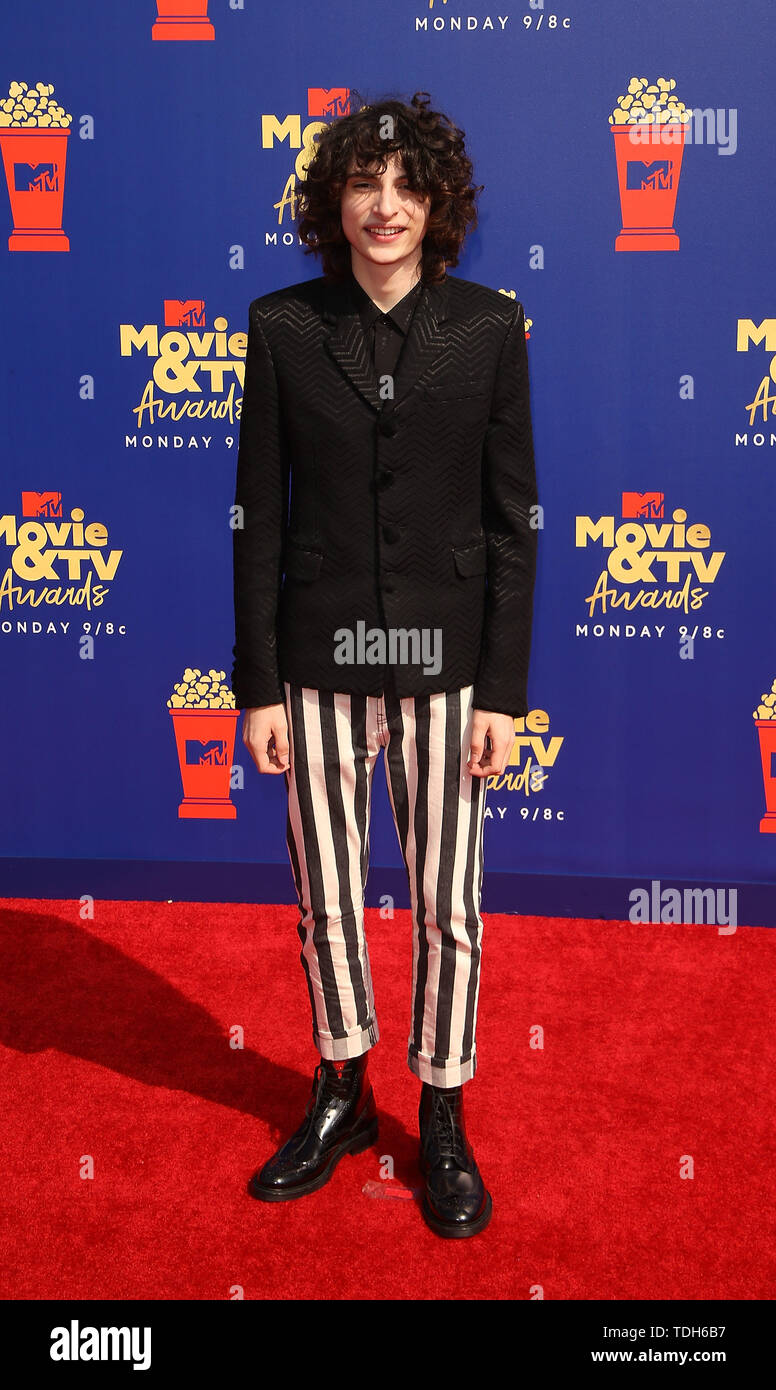 Santa Monica, USA. 15th June, 2019. Finn Wolfhard attends the 2019 MTV ...