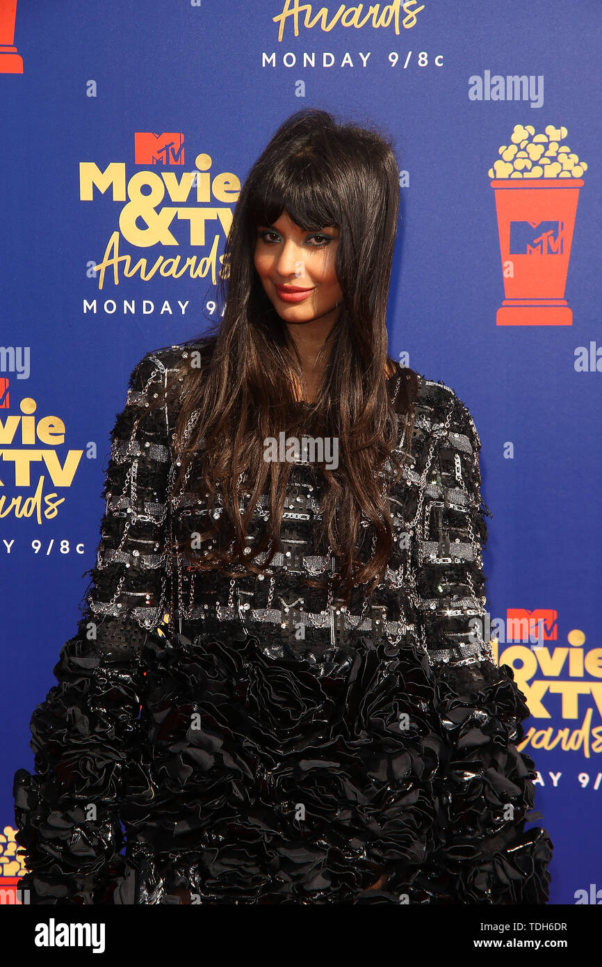 Santa Monica, USA. 15th June, 2019. Jameela Jamil attends the 2019 MTV ...