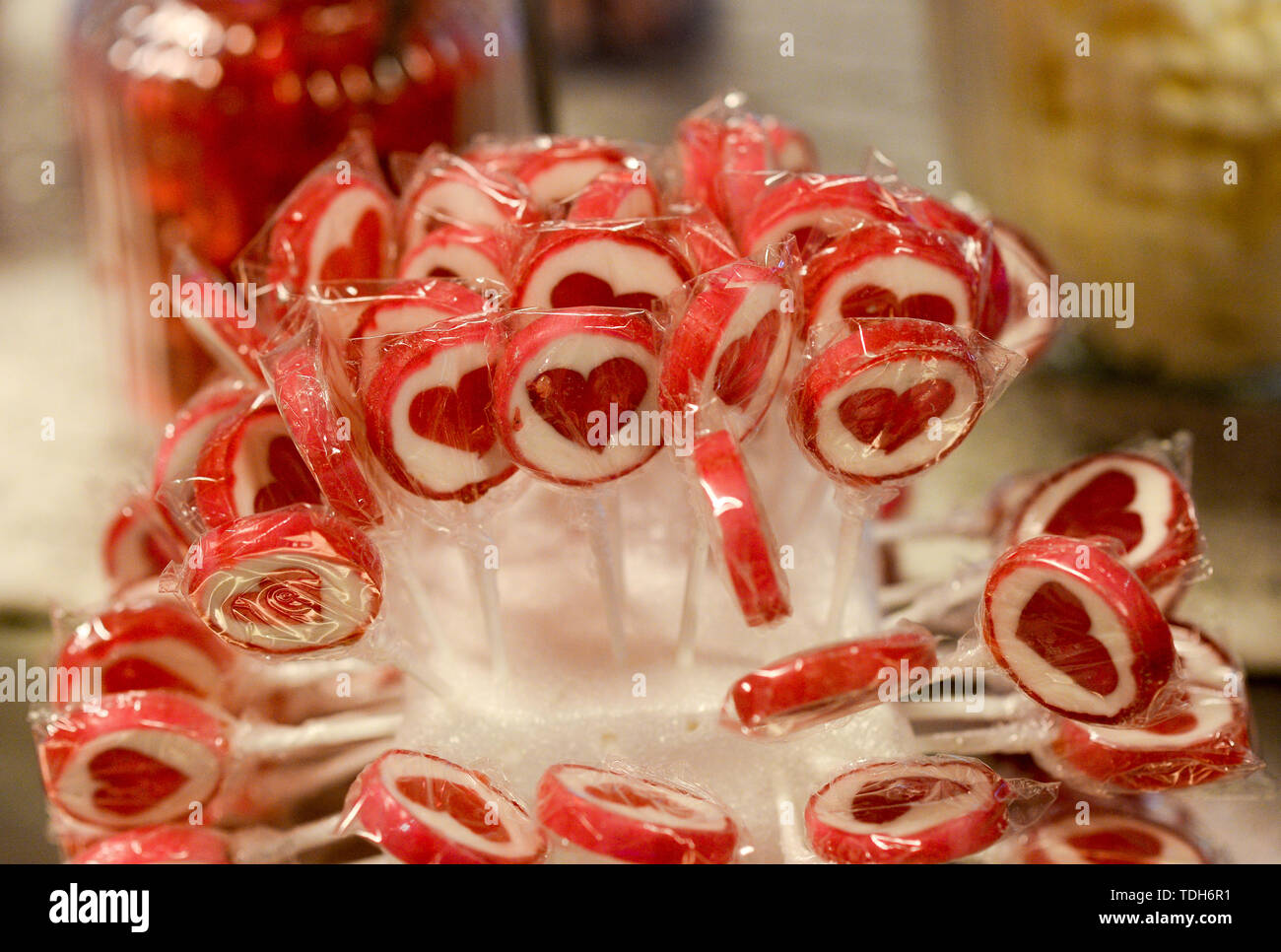 Berlin, Germany. 12th June, 2019. Lollipop with a heart in your hands ...