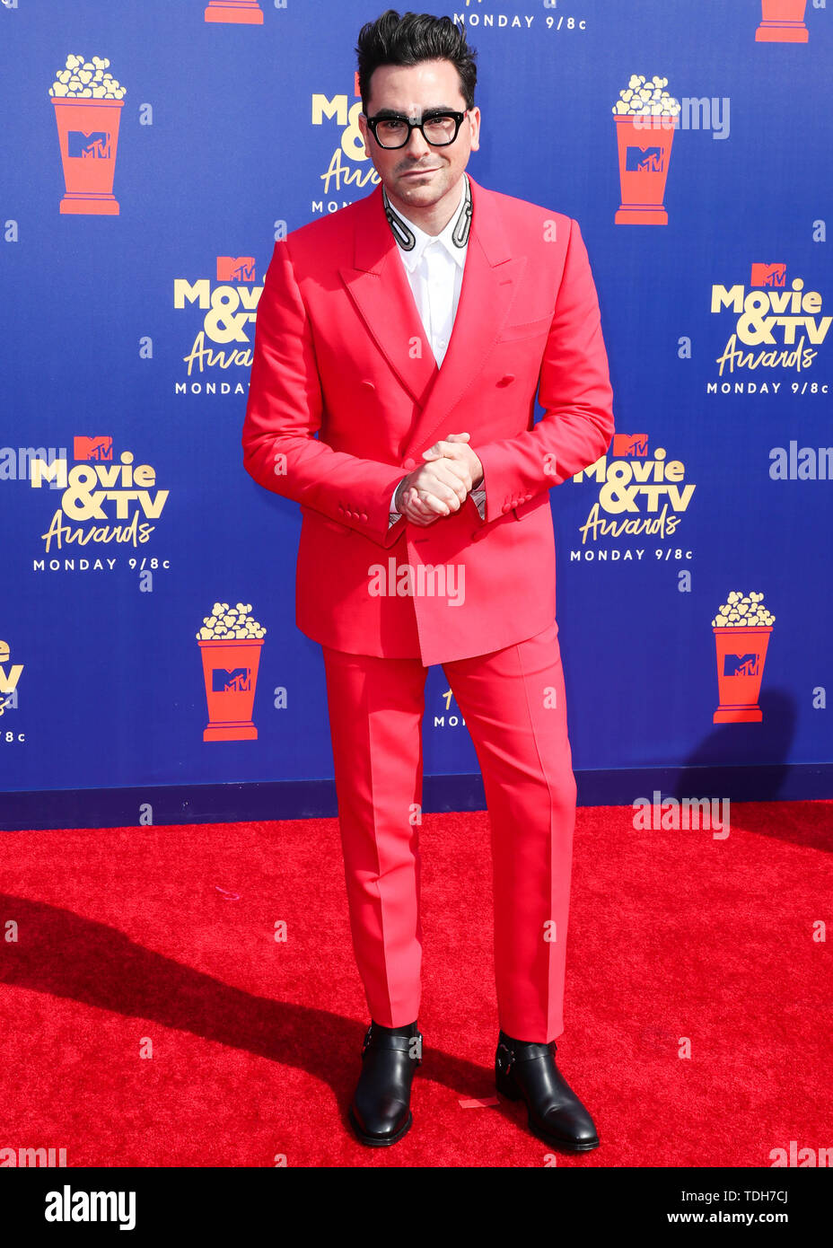Santa Monica, USA. 15th June, 2019. Actor Daniel Levy arrives at the 2019 MTV Movie And TV ...