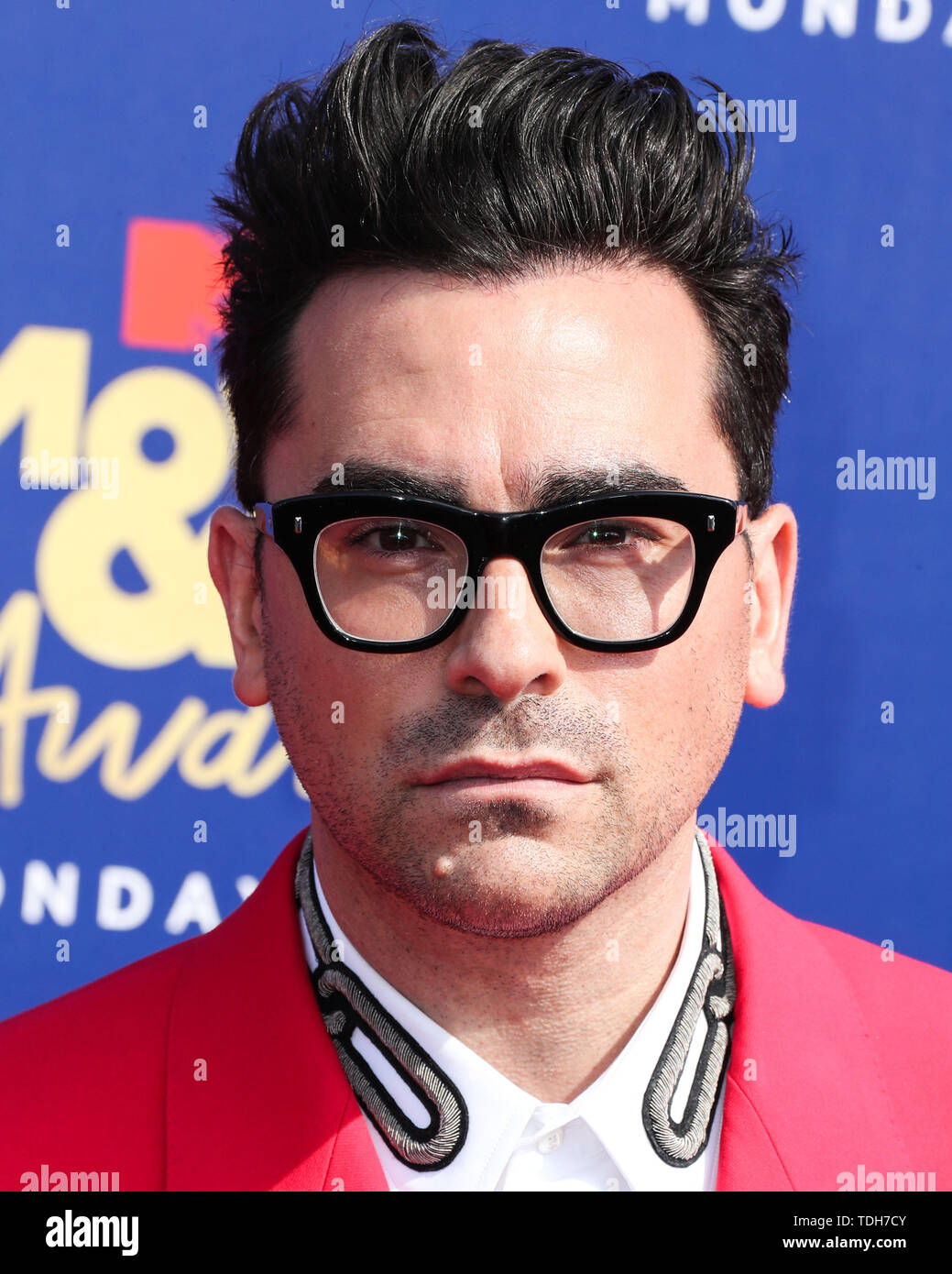 Santa Monica, USA. 15th June, 2019. Actor Daniel Levy arrives at the 2019 MTV Movie And TV ...