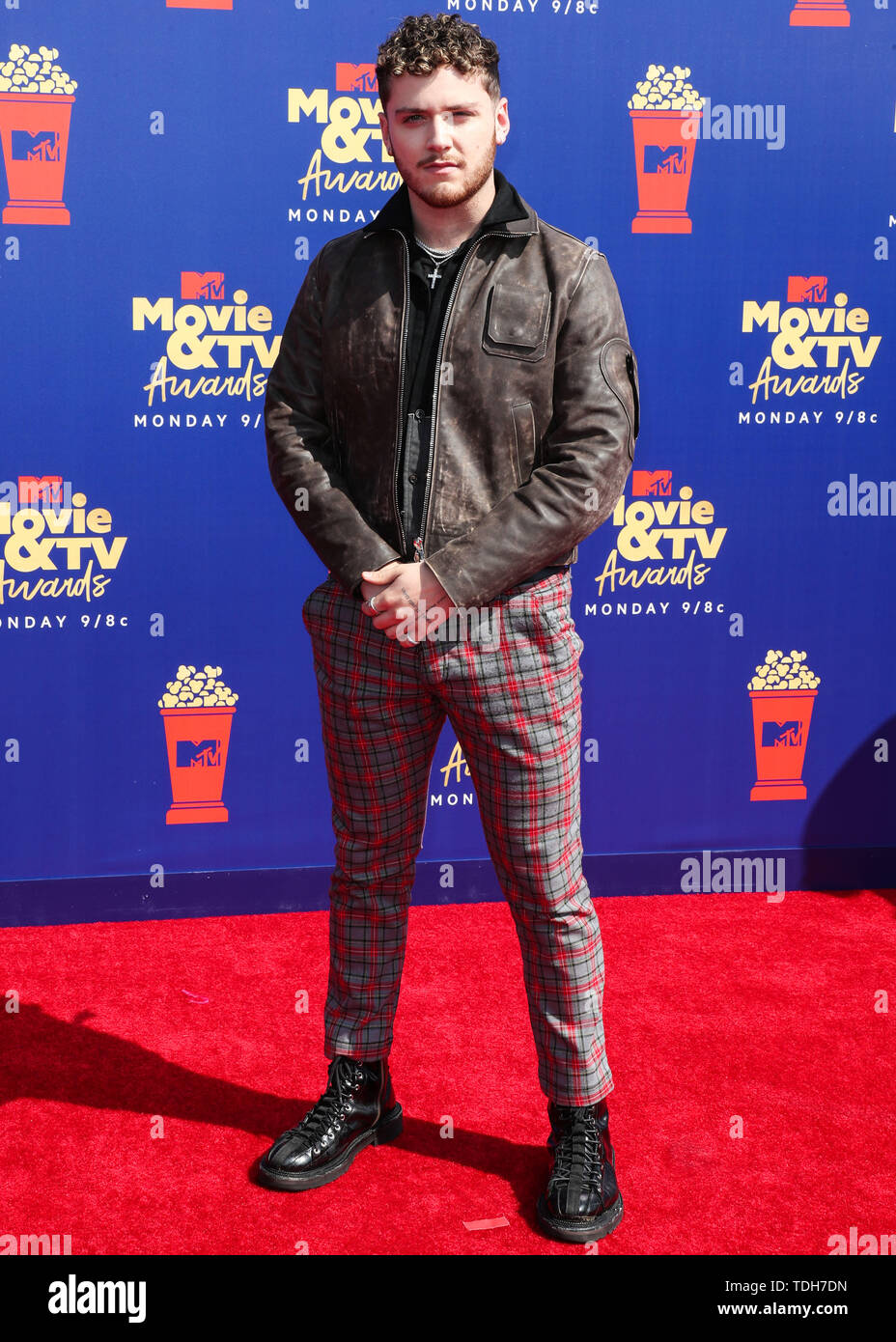 Santa Monica, USA. 15th June, 2019. Singer Bazzi arrives at the 2019 ...