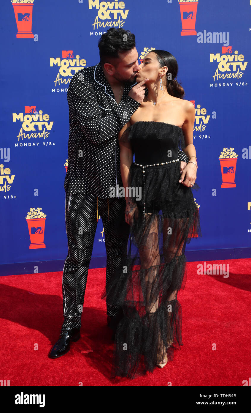SANTA MONICA, CA - JUNE15: Frankie Delgado, Jen Delgado, at the 2019 ...