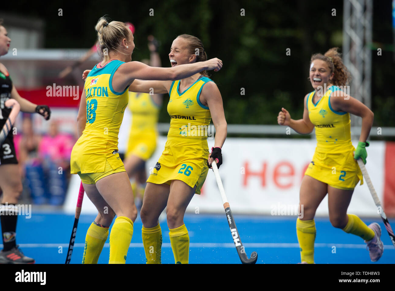 Krefeld, Germany, June 16 2019, hockey, women, FIH Pro League, Germany ...