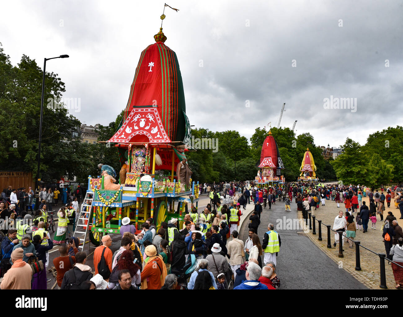 Hyde Park, London, UK. 16th June 2019. The Hari Krishna Rathayatra ...
