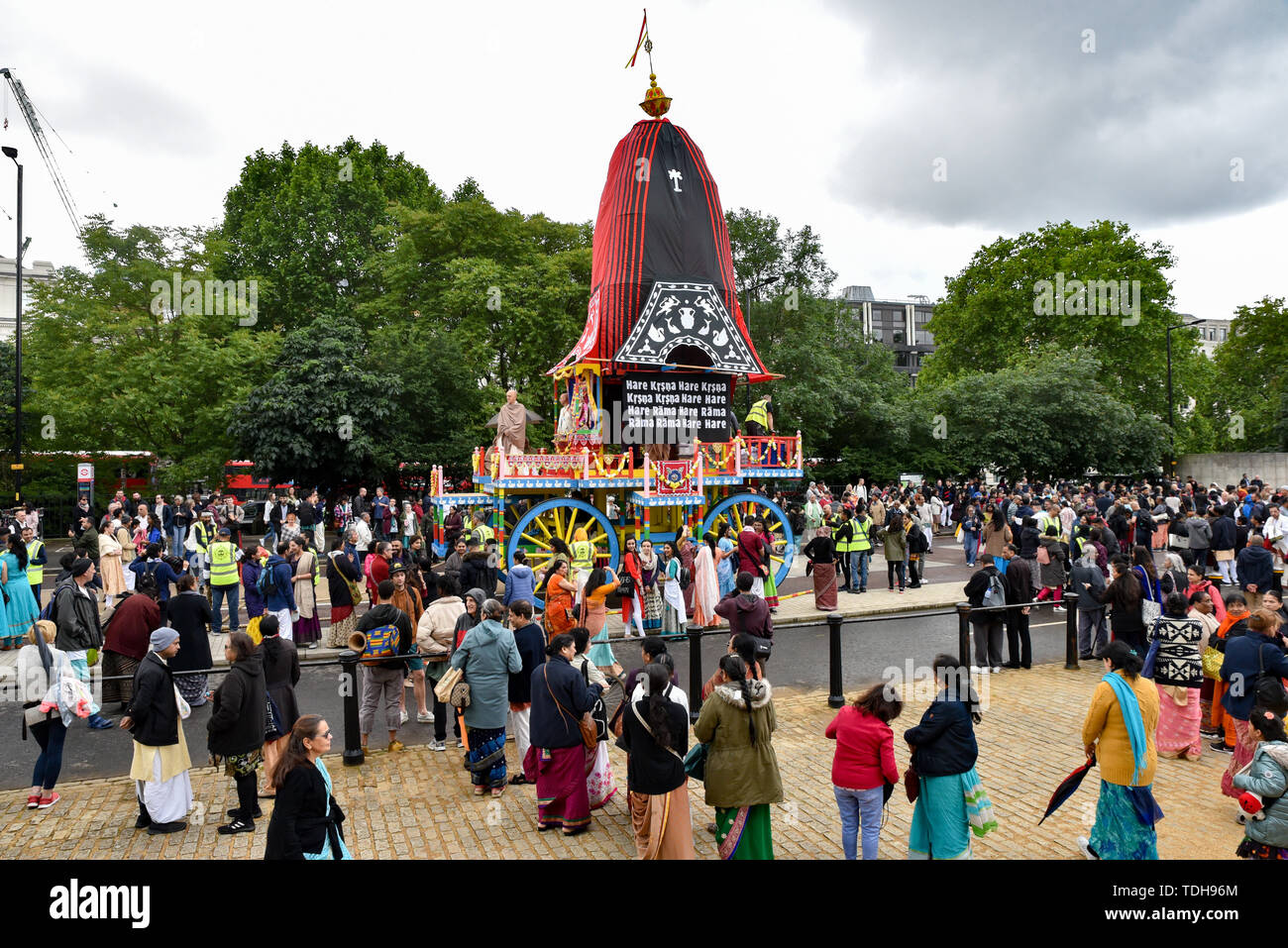 Hyde Park, London, UK. 16th June 2019. The Hari Krishna Rathayatra ...