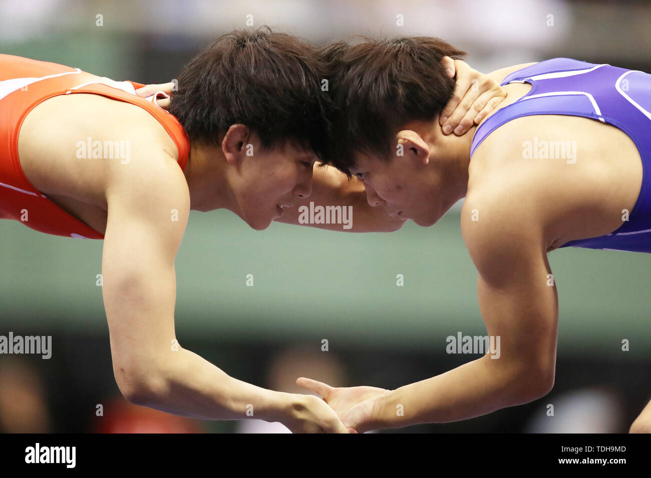 Komazawa Olympic Park Gymnasium, Tokyo, Japan. 16th June, 2019. (L to R) Takuto Otoguro, Rei ...