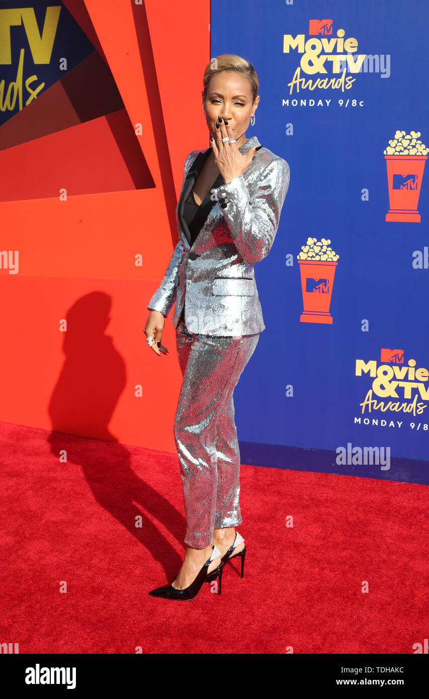 Santa Monica, Ca. 15th June, 2019. Jada Pinkett Smith, at the 2019 MTV ...