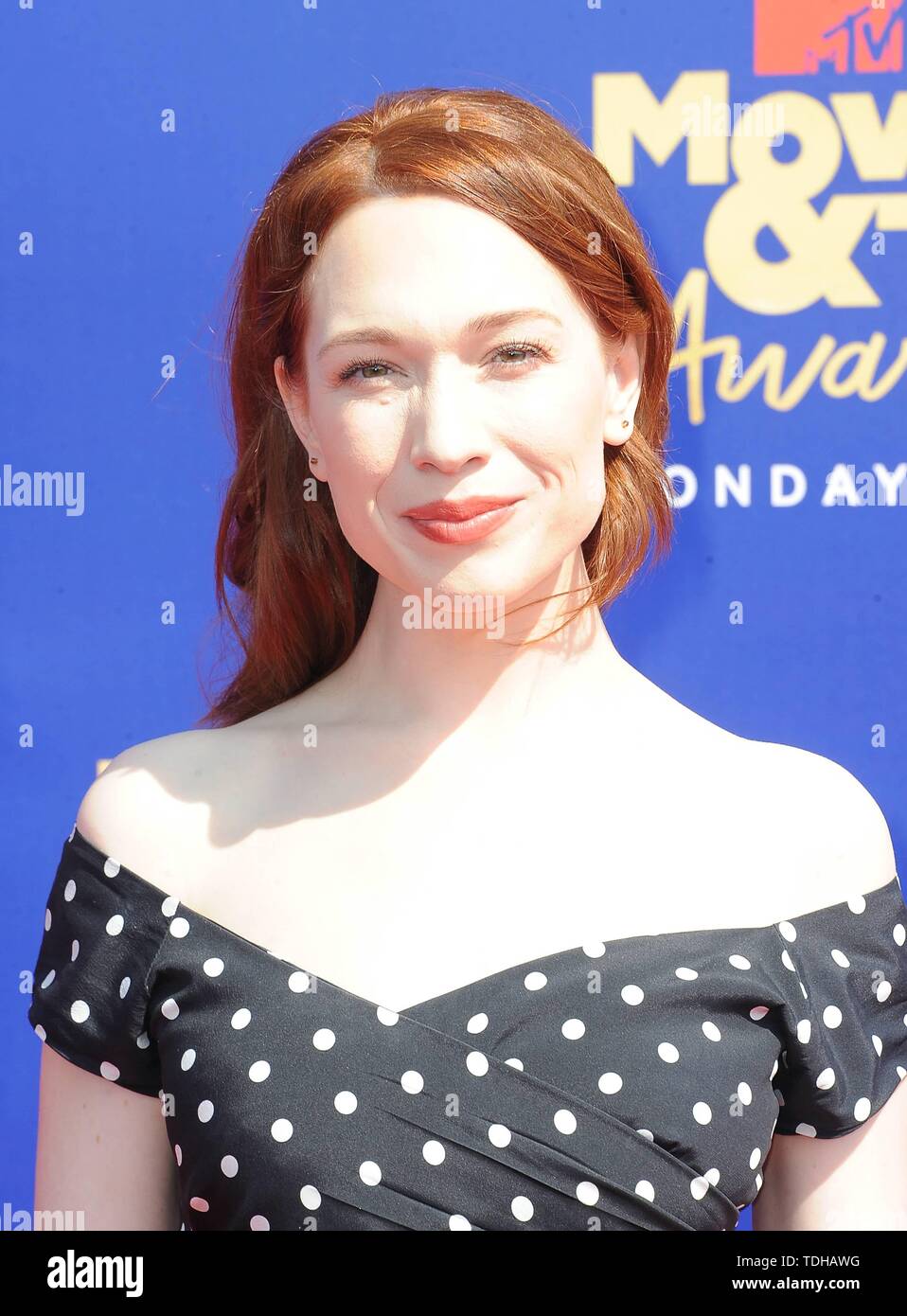 Los Angeles, USA. 16th June 2019. Rhian Rees attends the 2019 MTV Movie ...