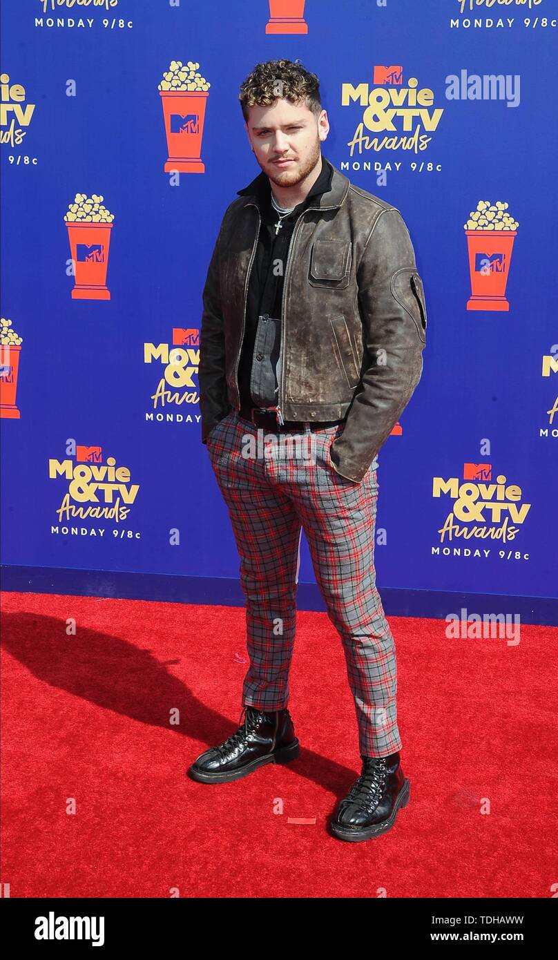 Los Angeles, USA. 16th June 2019. Bazzi attends the 2019 MTV Movie & TV ...
