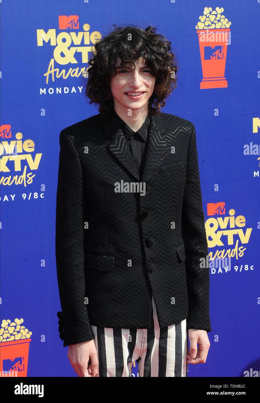 Los Angeles, USA. 16th June 2019. Finn Wolfhard attends the 2019 MTV ...