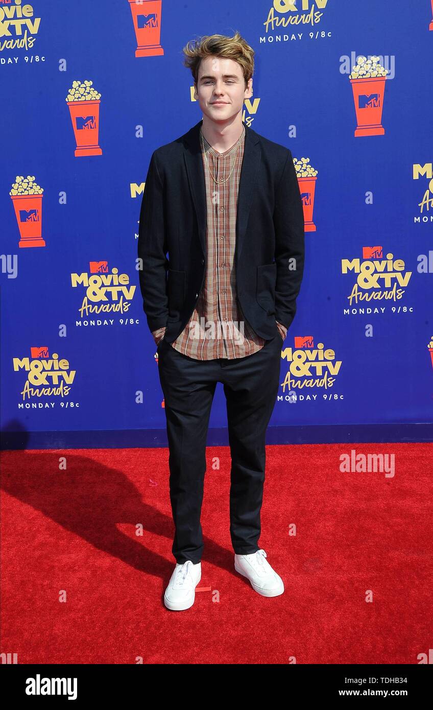 Los Angeles, USA. 16th June 2019. Jack Gray attends the 2019 MTV Movie ...