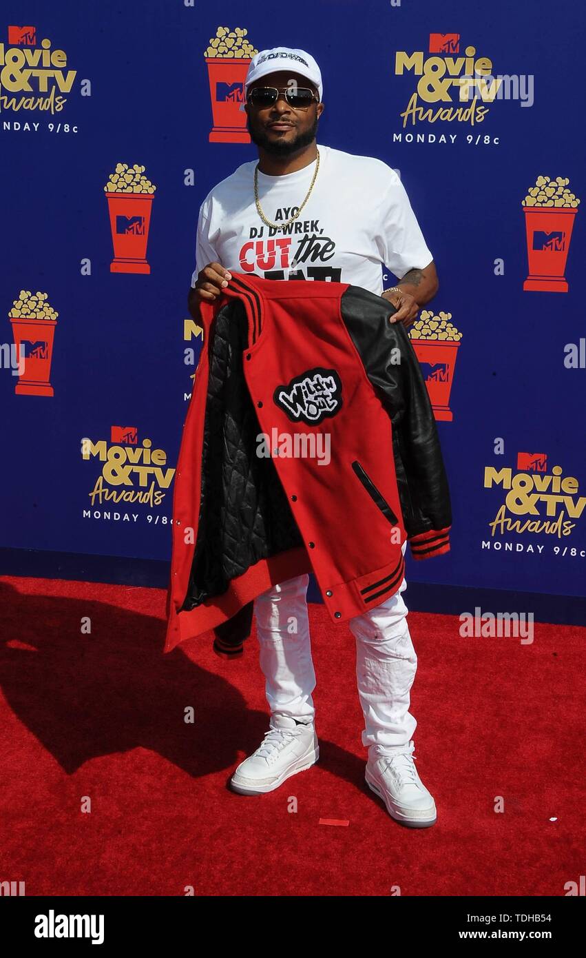 Los Angeles, USA. 16th June 2019. DJ D Wreck attend the 2019 MTV Movie ...