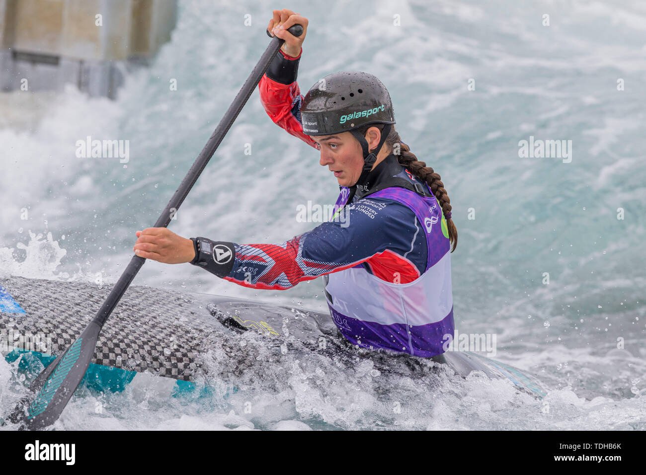 London, UK. 16th June 2019. Lee Valley Whitewater Centre, London ...