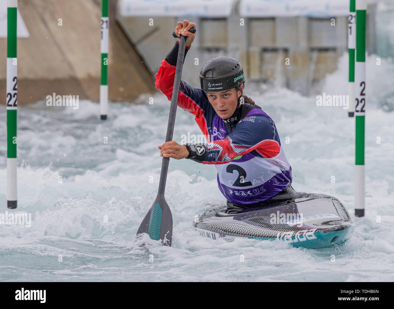 London, UK. 16th June 2019. Lee Valley Whitewater Centre, London ...