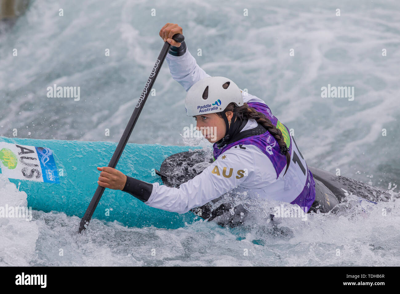 London, UK. 16th June 2019. Lee Valley Whitewater Centre, London ...