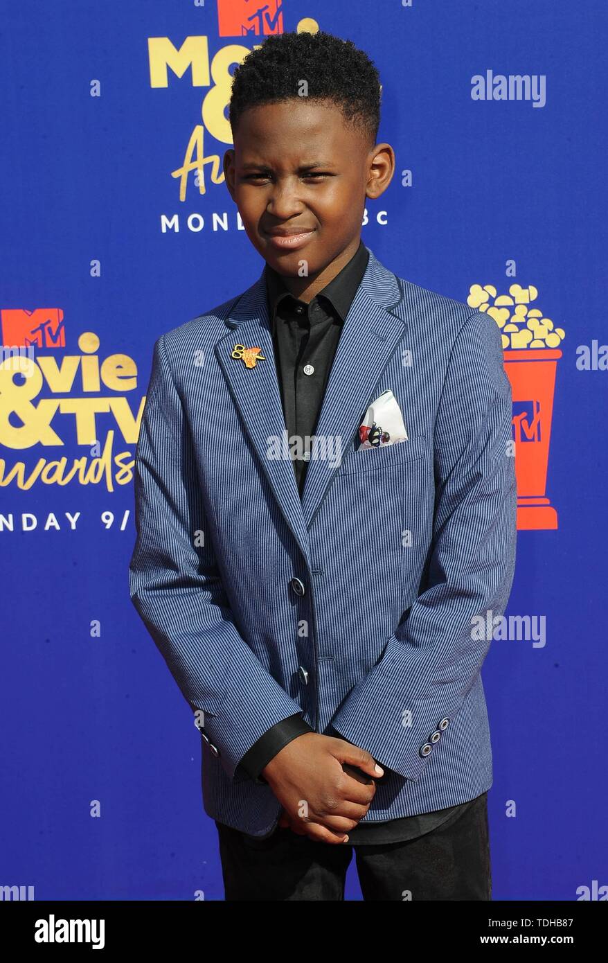 Los Angeles, USA. 16th June 2019. Evan Alex attends the 2019 MTV Movie ...