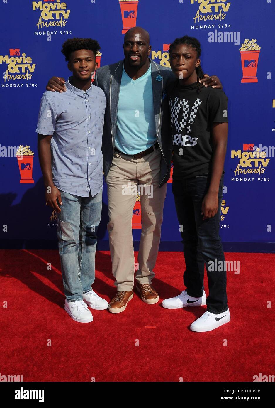 Los Angeles, USA. 16th June 2019. Titus Bullard, Titus O'Neil and ...