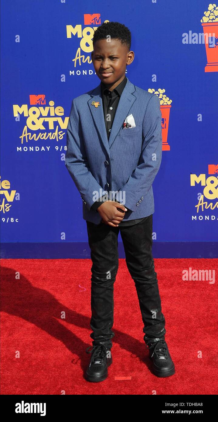 Los Angeles, USA. 16th June 2019. Evan Alex attends the 2019 MTV Movie ...