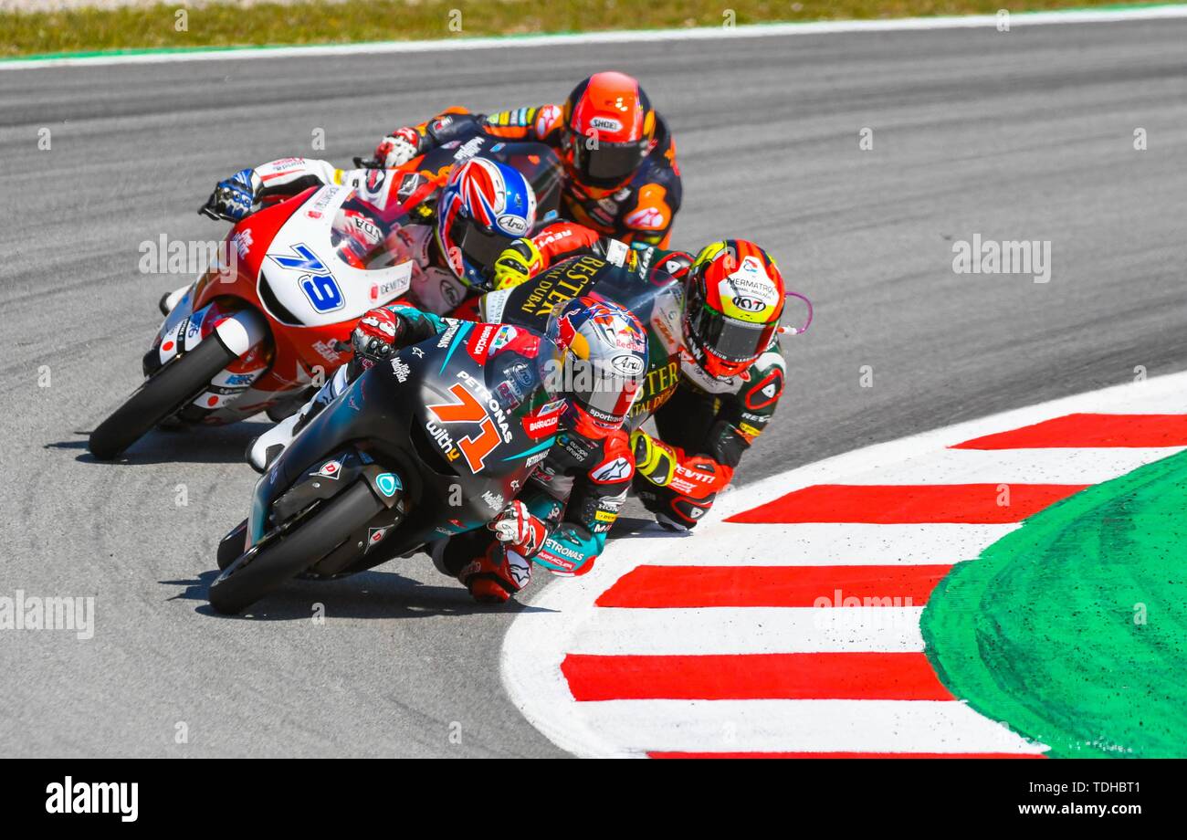 Barcelona, Spain. 16th June 2019. AYUMU SASAKI (71) of Japan and ...