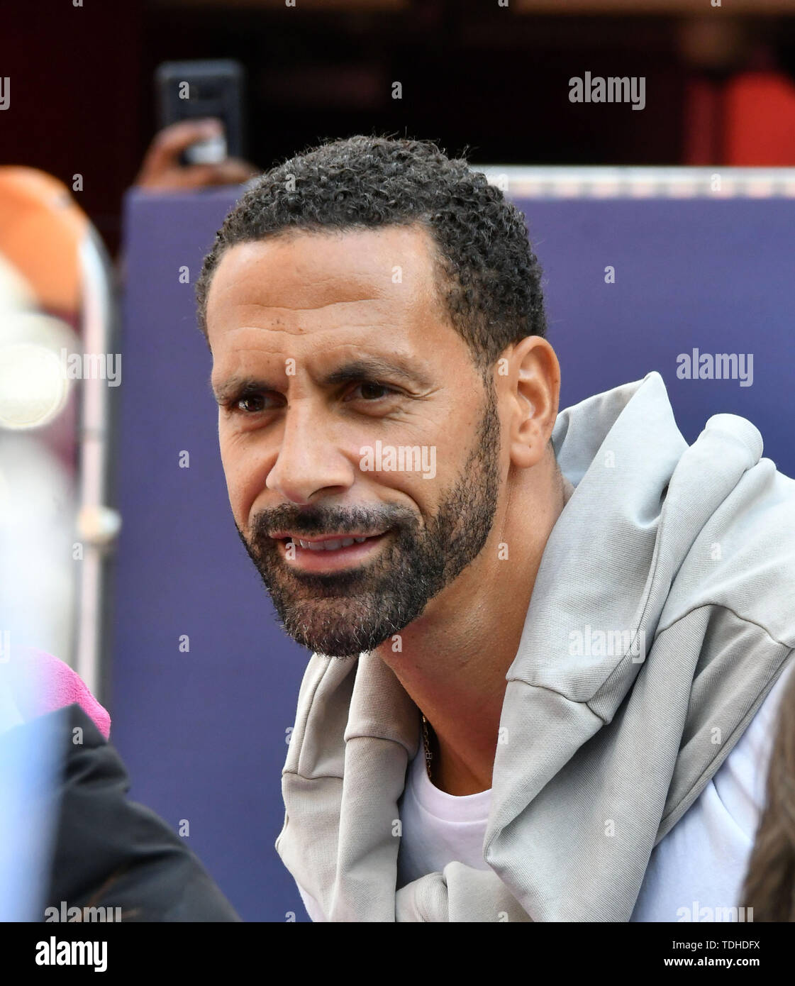 London, UK. 16th June 2109. Rio Ferdinand attends premiere for fourth ...