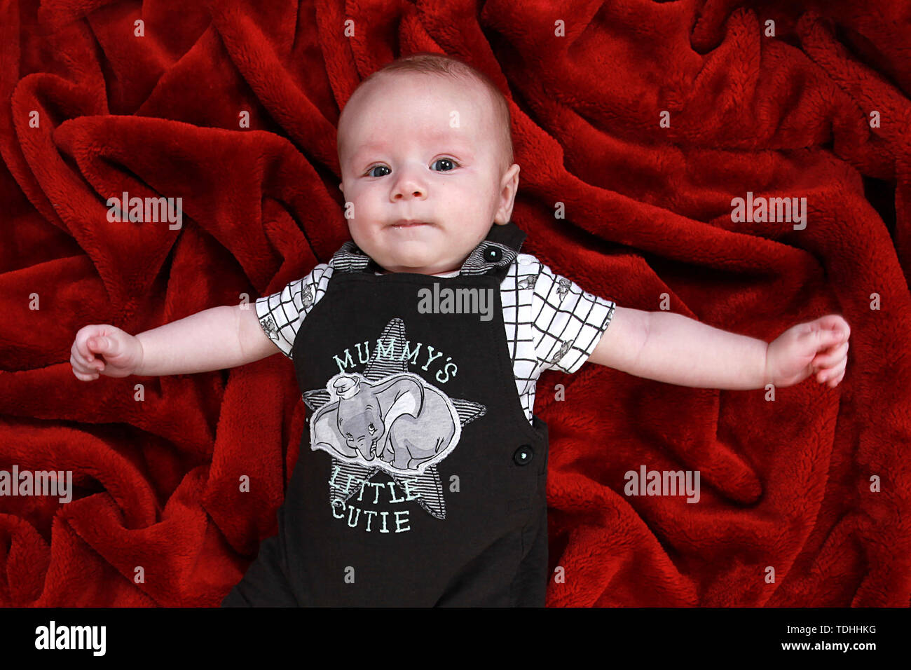 3 Month Old Baby Boy Relaxing Stock Photo Alamy