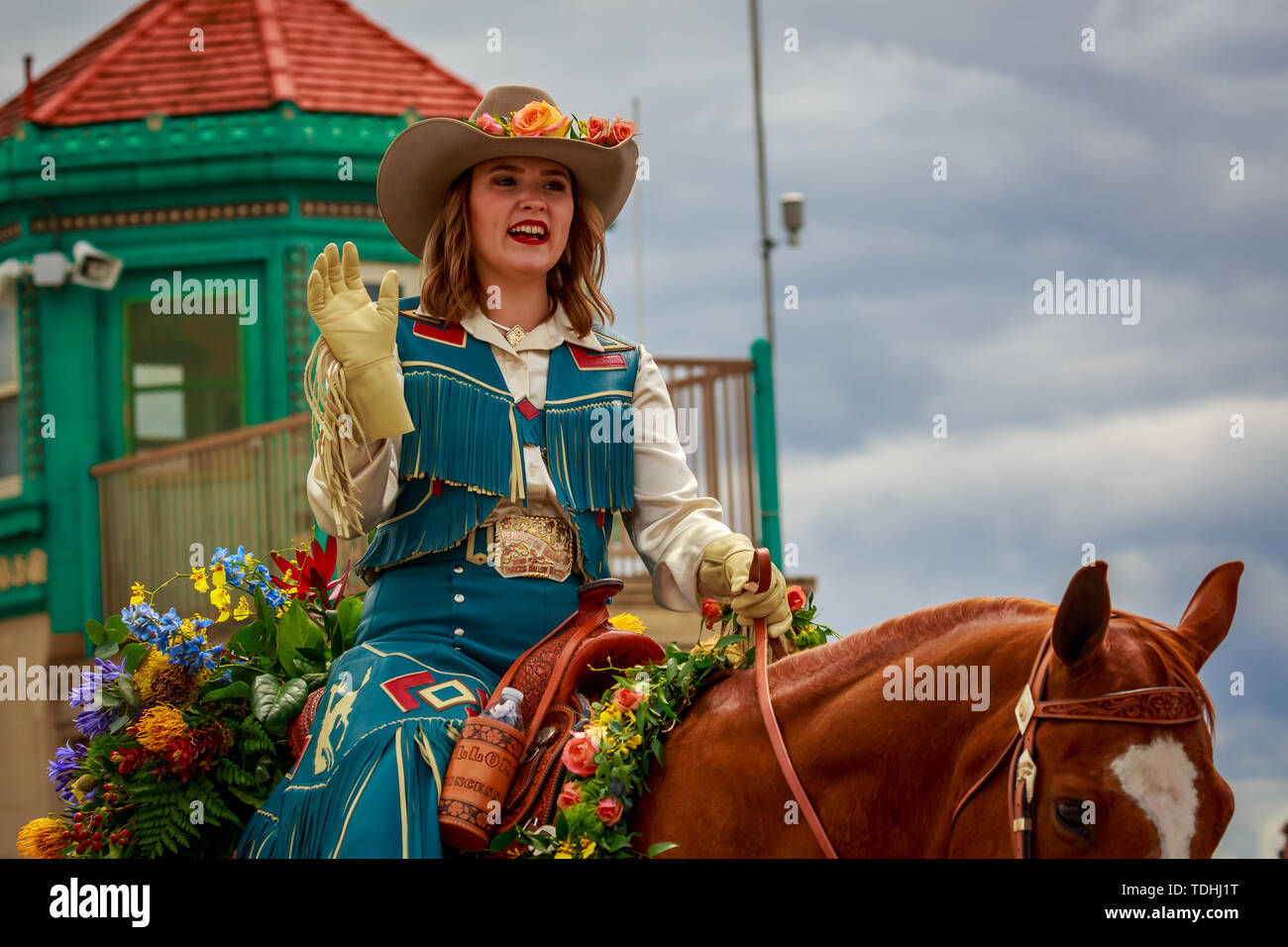 Portland, Oregon, USA - June 8, 2019: Pendleton Round-Up Court in the ...