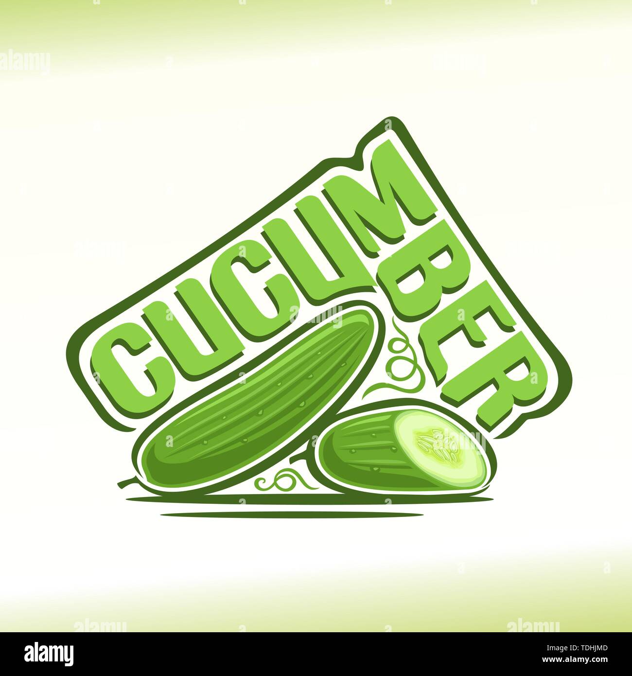 Vector logo for cucumber Stock Vector Image & Art - Alamy