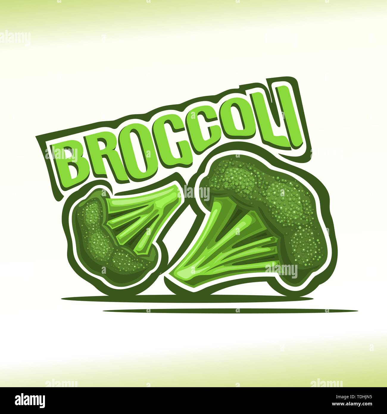 Vector logo for broccoli Stock Vector Image & Art - Alamy