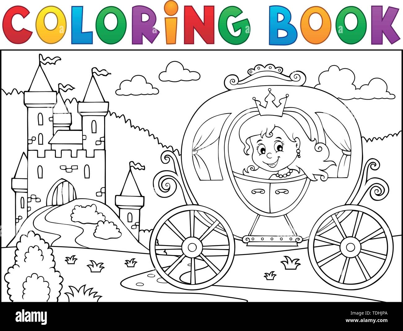 Princess Carriage Coloring Pages